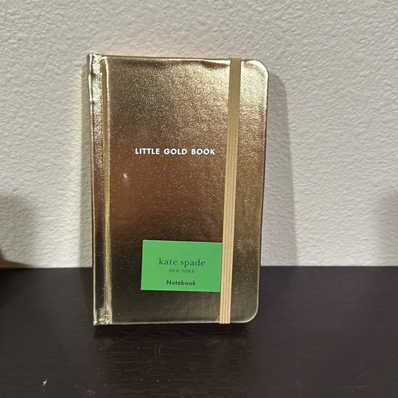 kate spade | Office | New Kate Spade Little Gold Book Take Note Medium ...